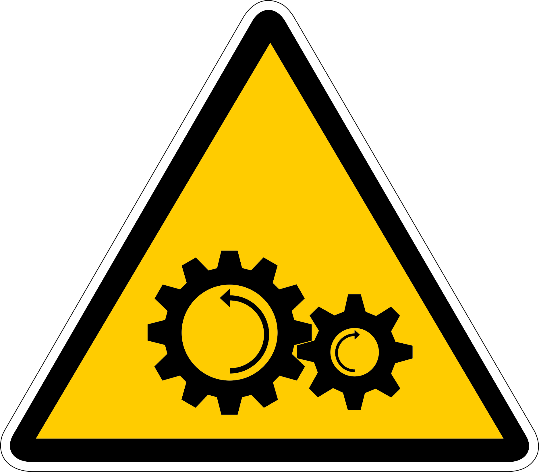 WW17 – Beware of Moving machinery – Duzi Signs